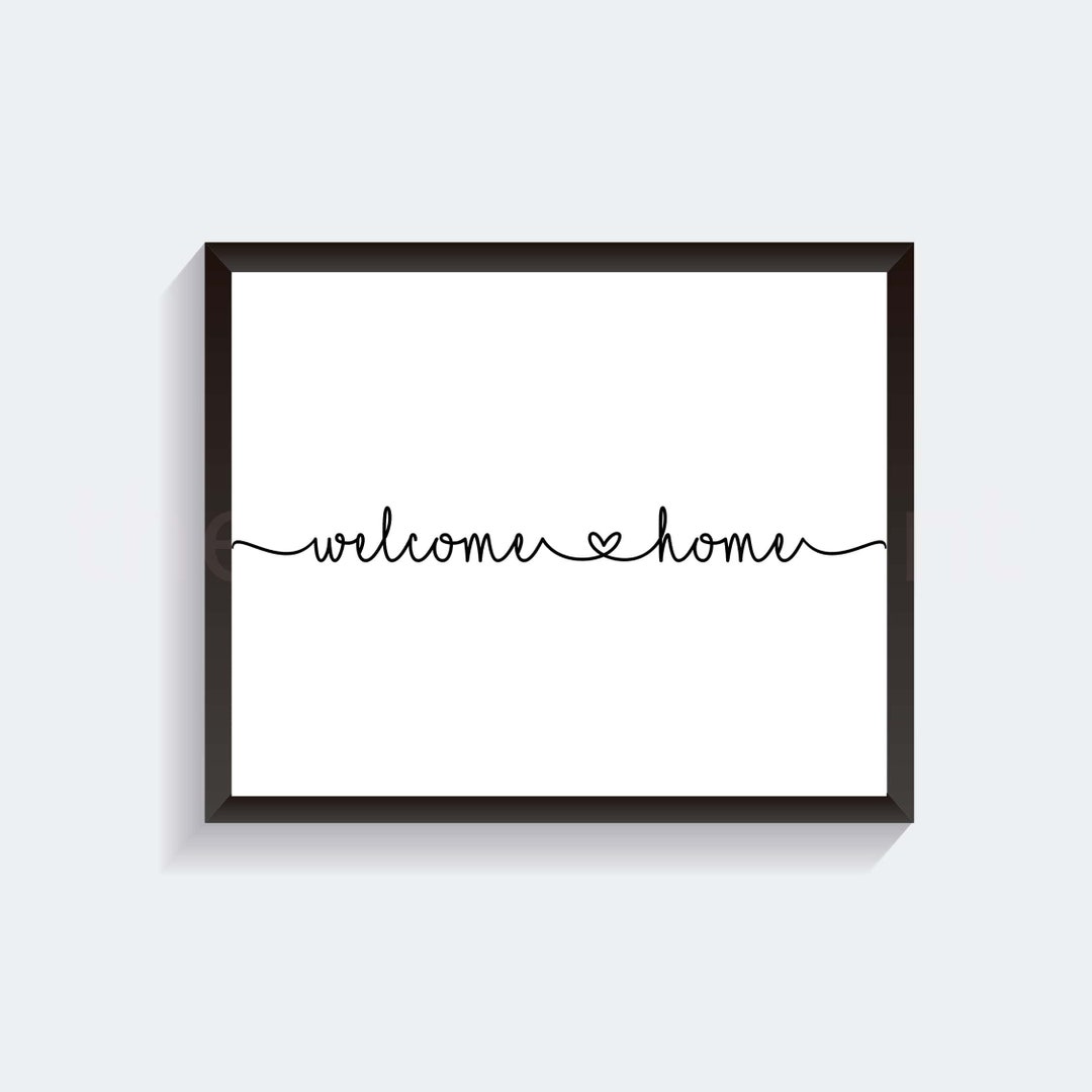 Welcome Home Sign, Welcome Home Print, Welcoming Home Decor, Deployment ...