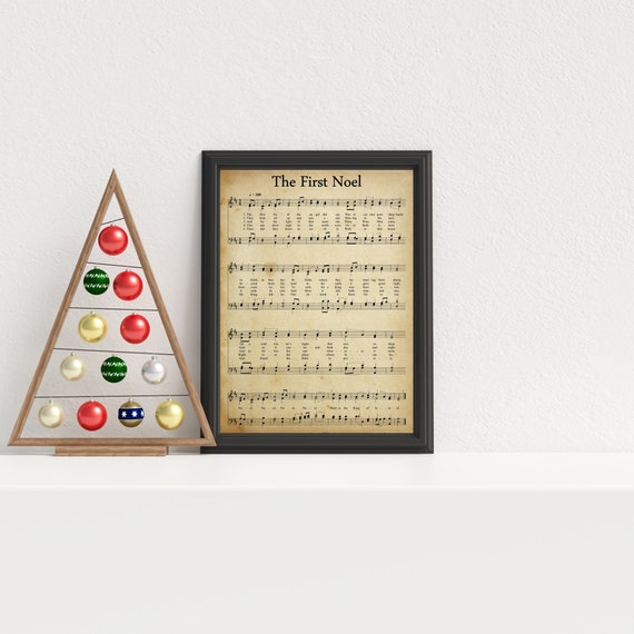 The First Noel Christmas Carol Printable Christmas Sheet - Etsy