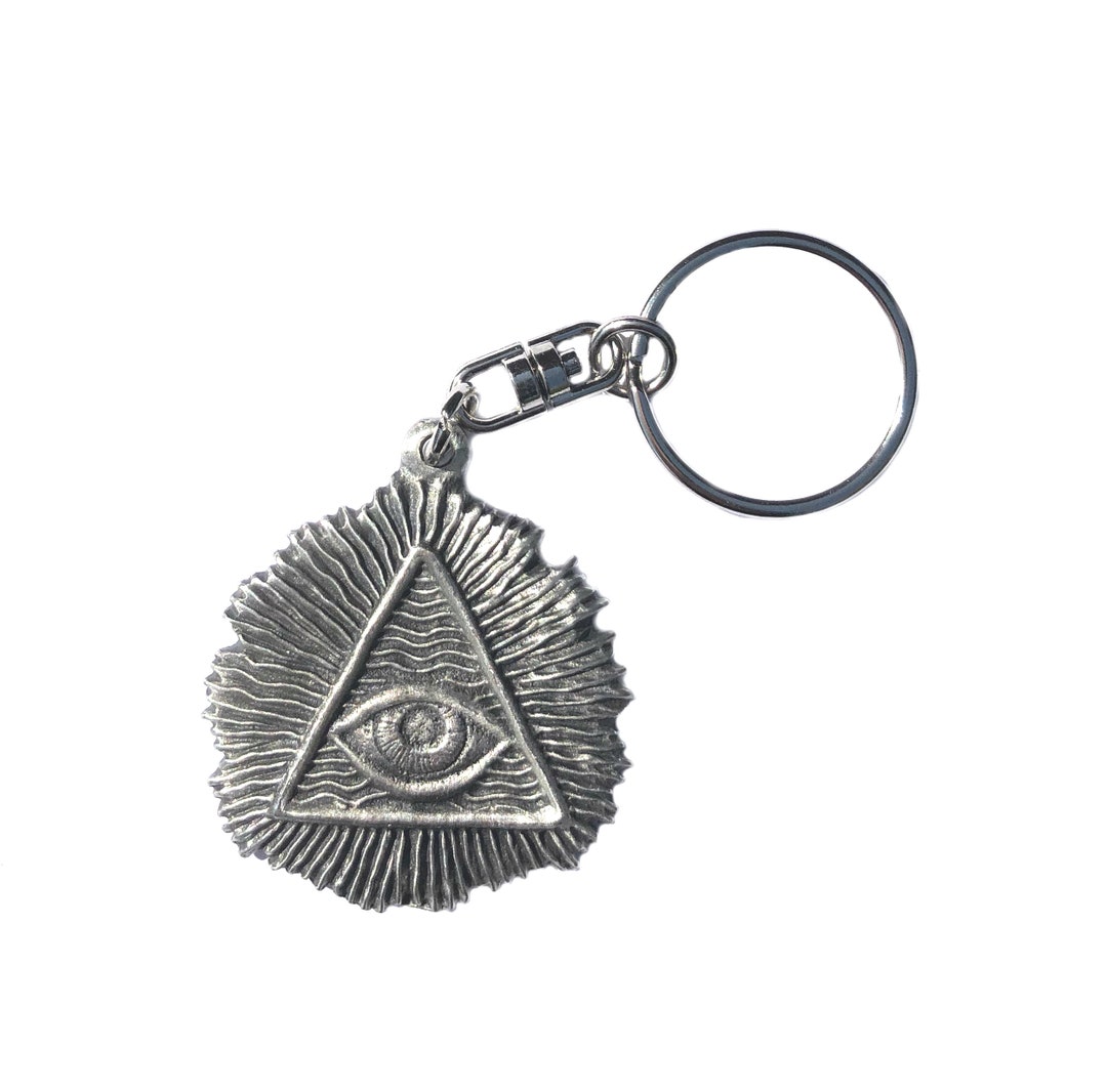 All Seeing Eye illuminati Keyring keychain Handmade in - Etsy