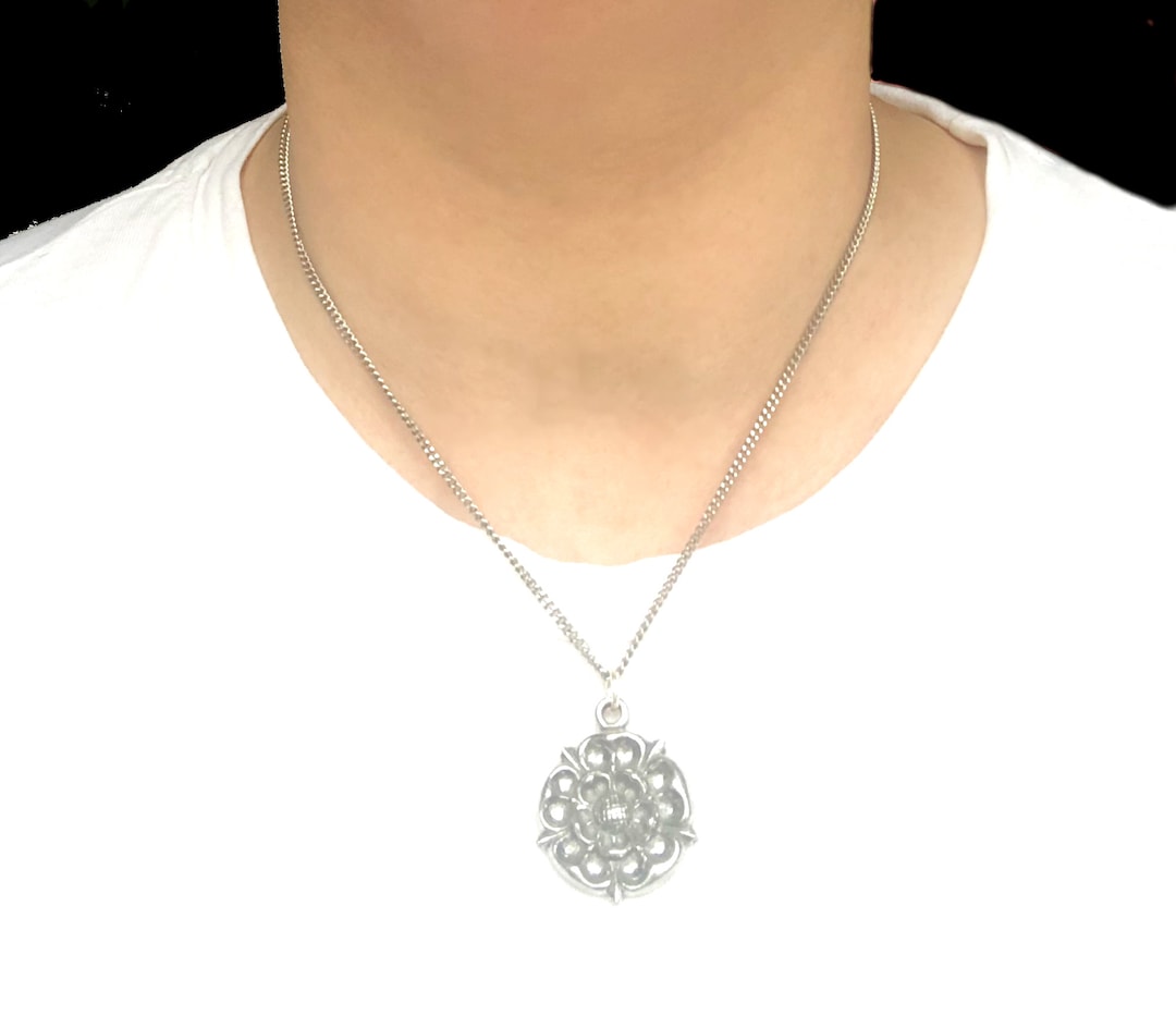 Tudor Rose Necklace Handmade in England From Fine English - Etsy UK