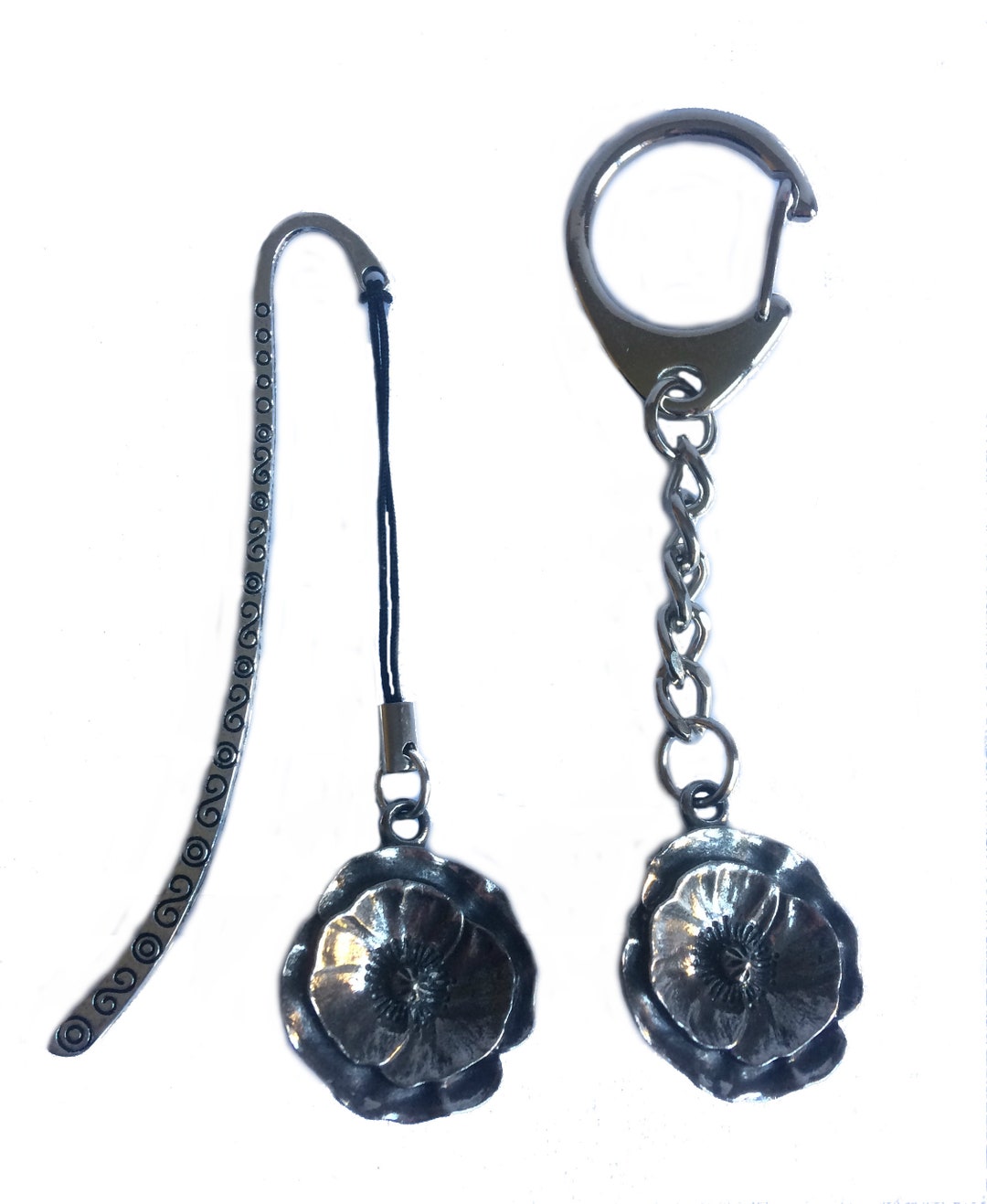 Poppy Keyring and Bookmark Gift Set Handmade in England From - Etsy UK