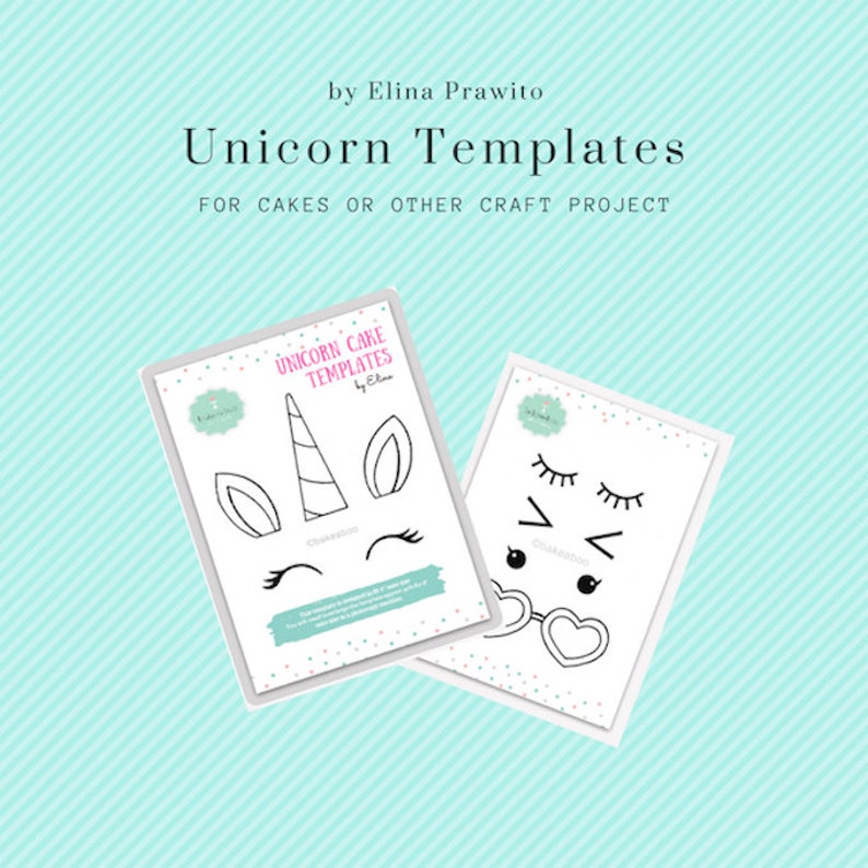 Unicorn Templates for Cakes or Other Craft Projects - Etsy