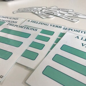 English Grammar Memory Work Cards, CYCLE 1 - Etsy