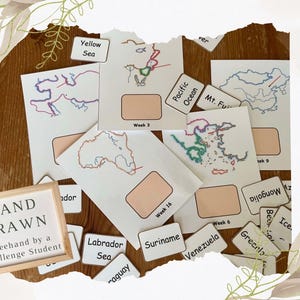 GEOGRAPHY Cycle 1 Memory Work Cards - Etsy