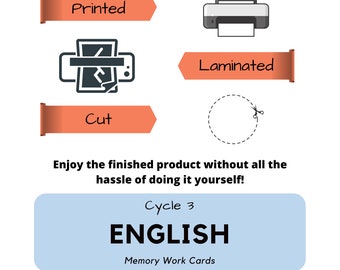 Grammar Box Cards - Etsy