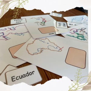 GEOGRAPHY Cycle 1 Memory Work Cards - Etsy