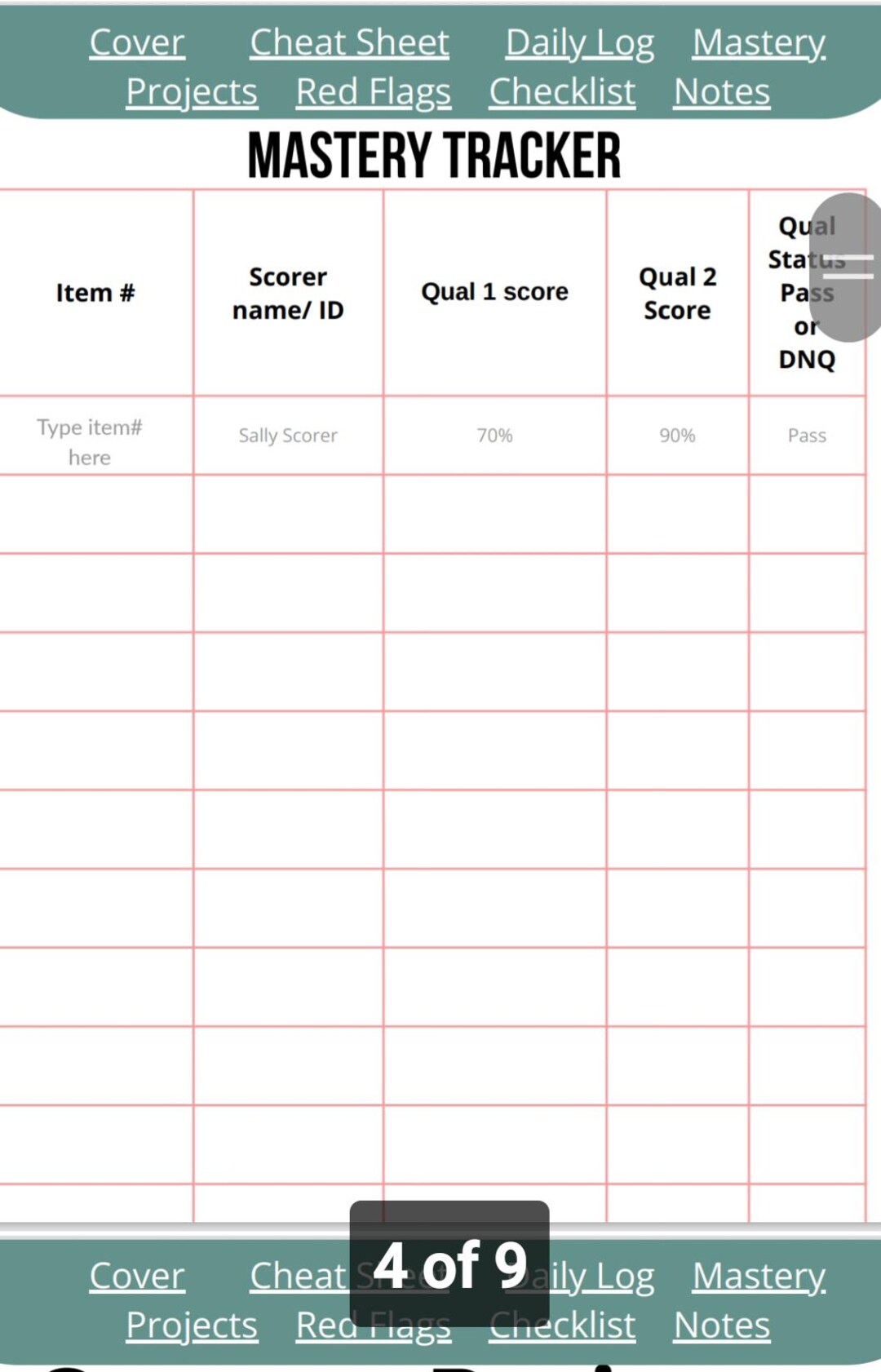 2026 Scoring Supervisor Digital Planner, Hyperlinked Calibration Kit - Etsy