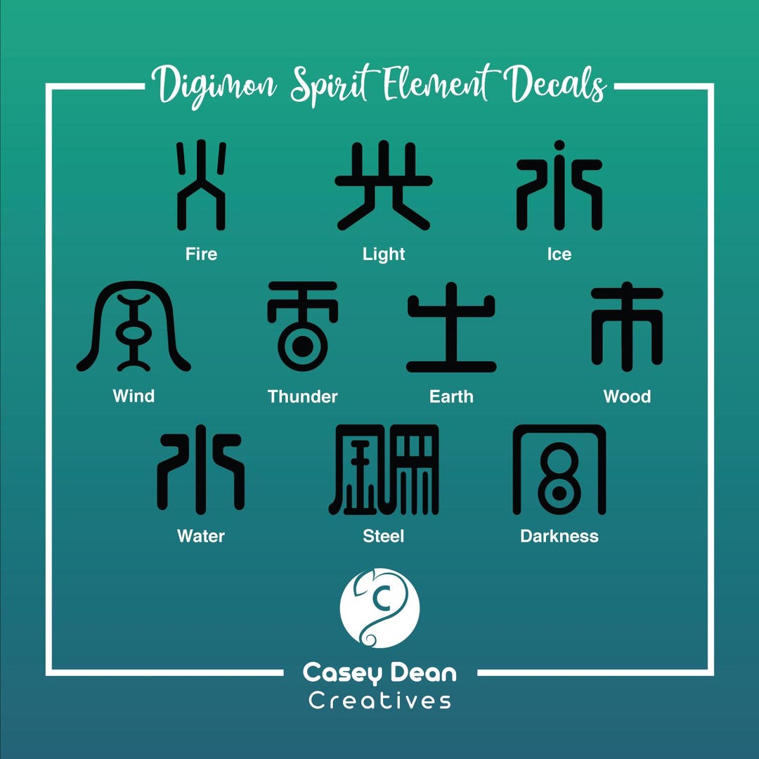 Spirit Elements Decals - Etsy