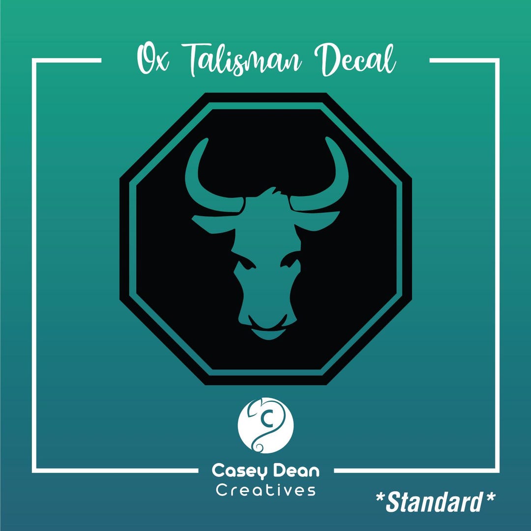 Ox Talisman Decal Sticker Jackie Chan Adventures - Etsy