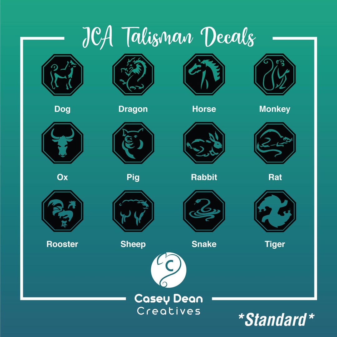 JCA Talisman Vinyl Decals - Etsy