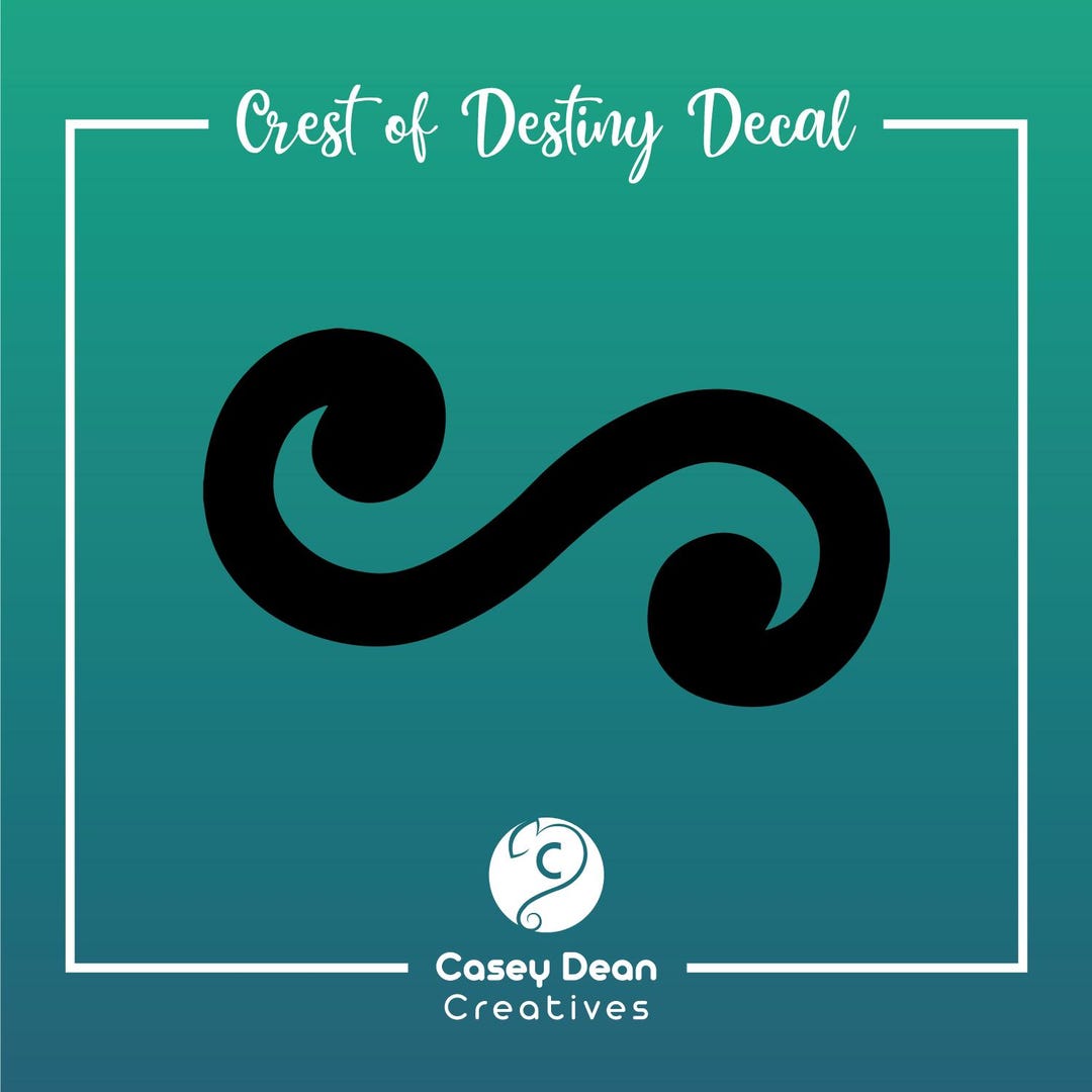 Crest of Destiny Decal Sticker Digimon - Etsy