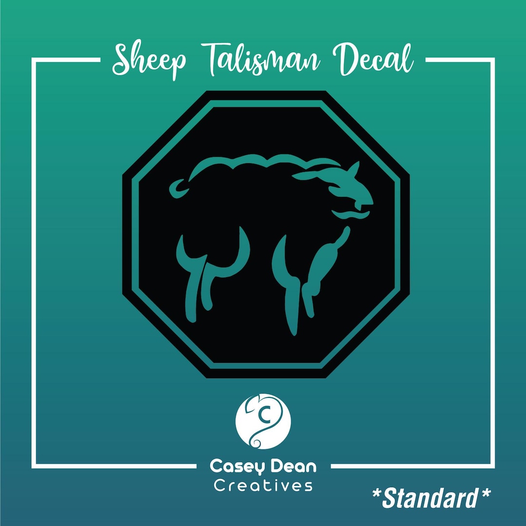 Sheep Talisman Decal Sticker Jackie Chan Adventures - Etsy