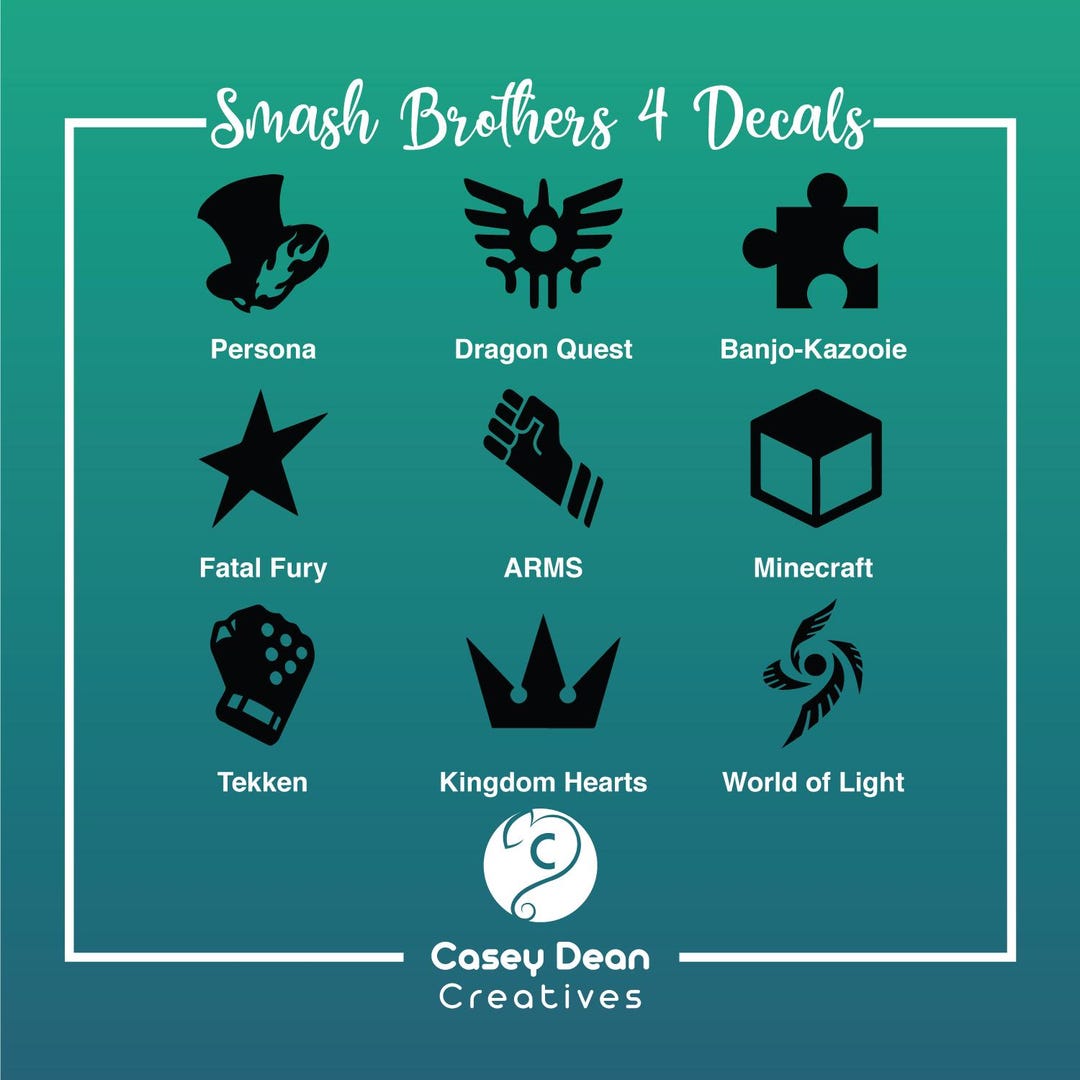 SSB Icons Part 4 Decals - Etsy