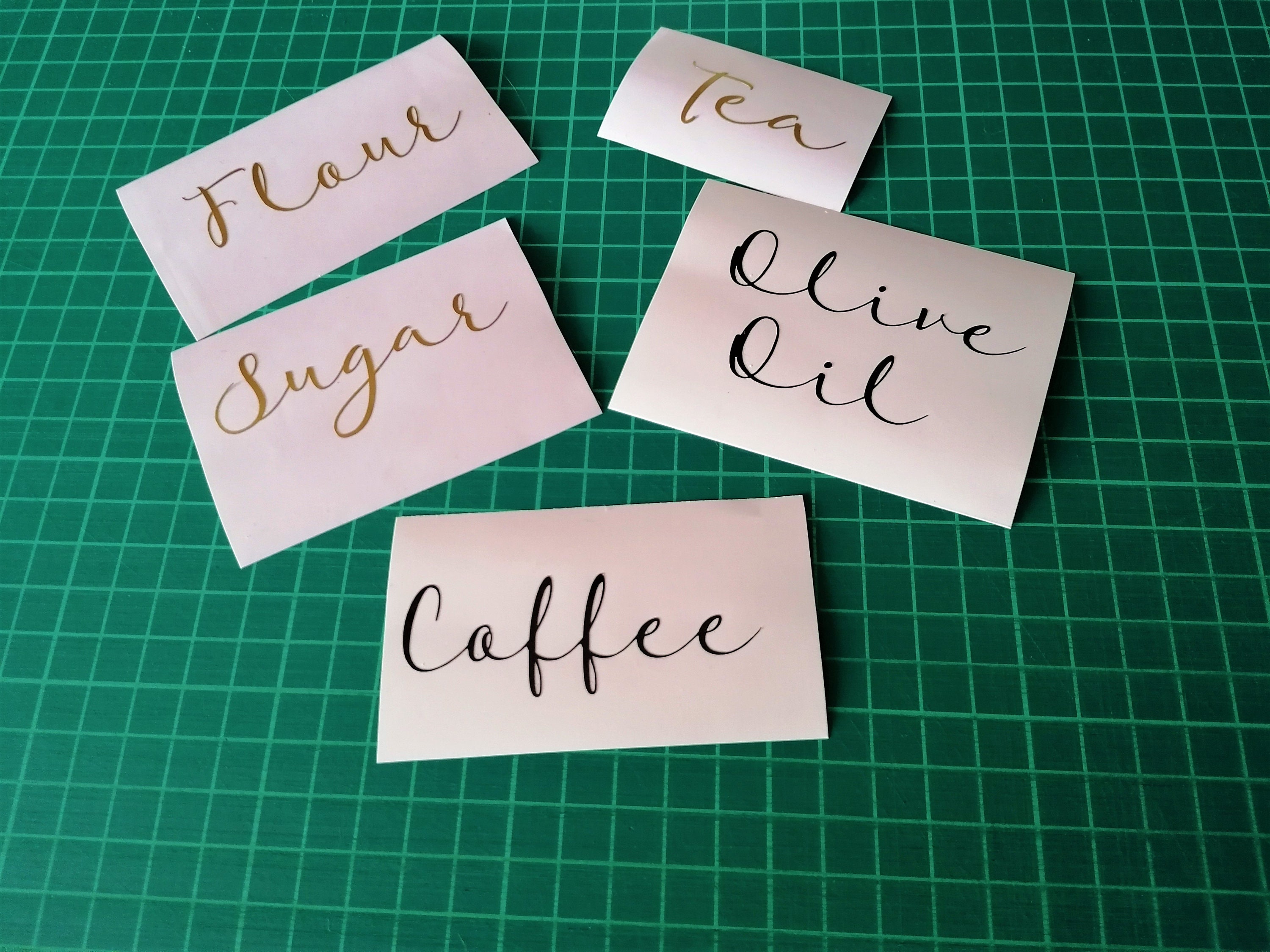 Personalized Pantry Decals, Custom Jar Labels - Etsy