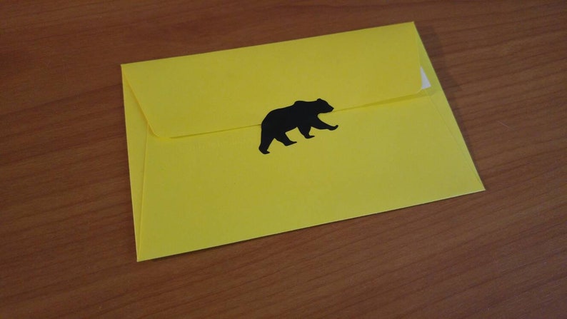 Set of 20 Bear Stickers Bear Vinyl Decals Rustic Party - Etsy