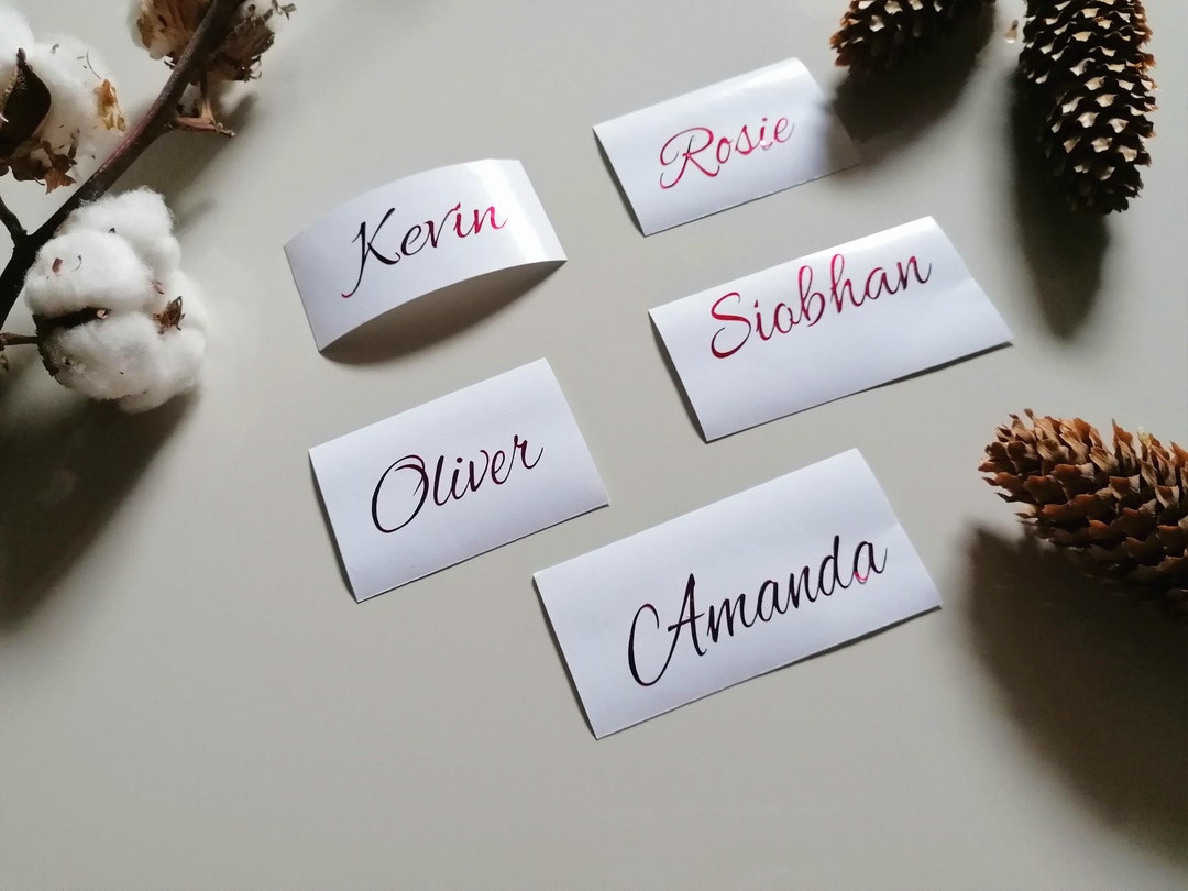 Personalized Wine Glass Sticker, Name Decals, Tumbler, Glass Decals ...