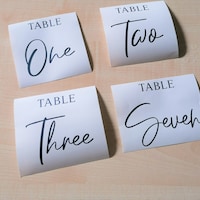 Table Number - Etsy