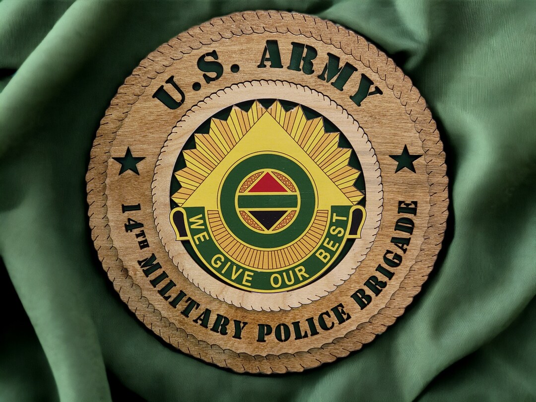 Custom Army 14th Military Police Brigade Crest Wall Tribute ...