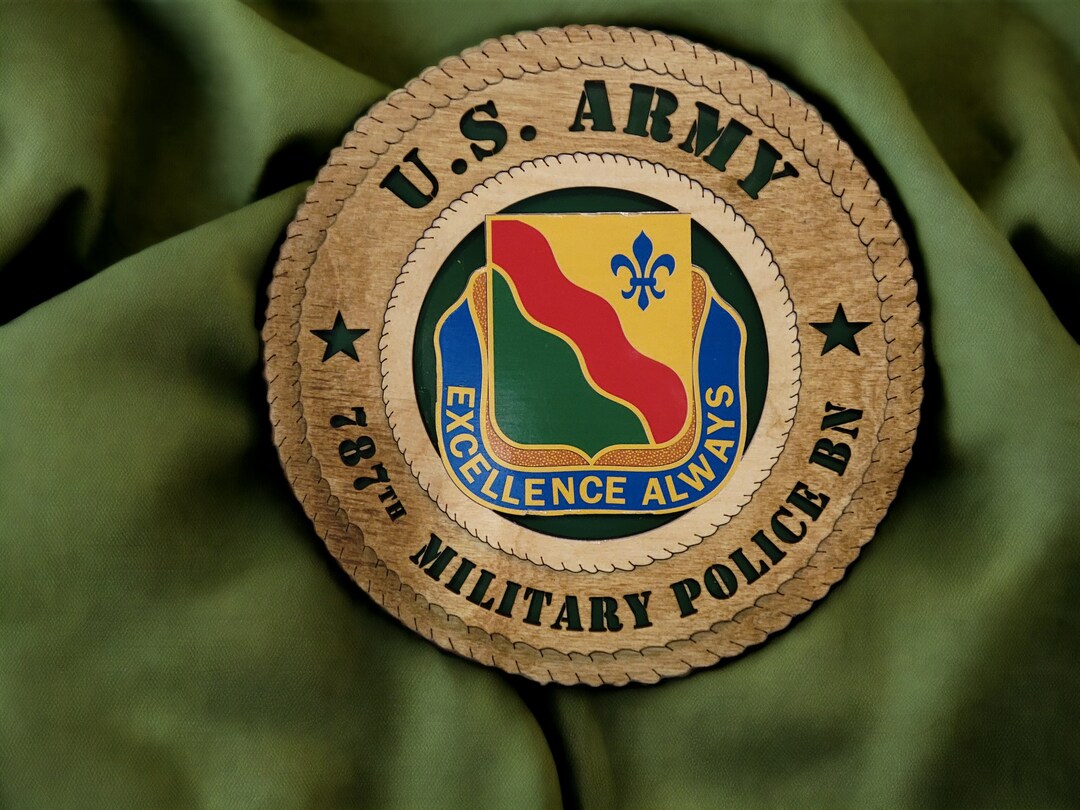 Custom Army 787th Military Police Battalion Crest Wall Tribute ...