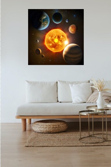 Solar System Planets Wall Art Digital Art Download to Print - Etsy