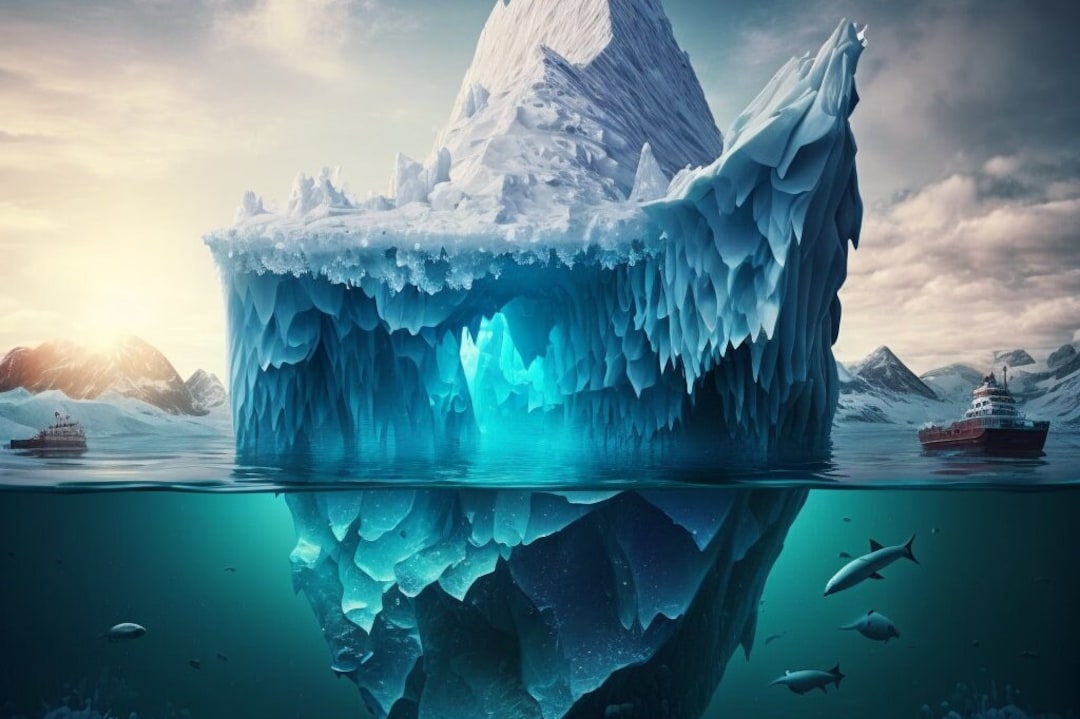 Iceberg Poster Motivational Wall Art Digital Art Download to Print - Etsy