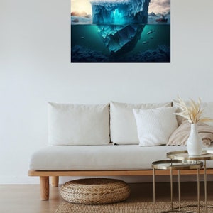Iceberg Poster Motivational Wall Art Digital Art Download to Print - Etsy