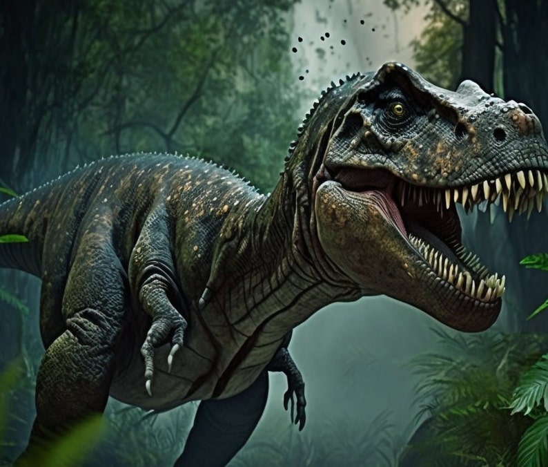 T-rex Poster Wall Art Digital Art Download to Print - Etsy