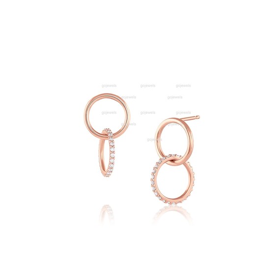 Disc and ring drop earrings store