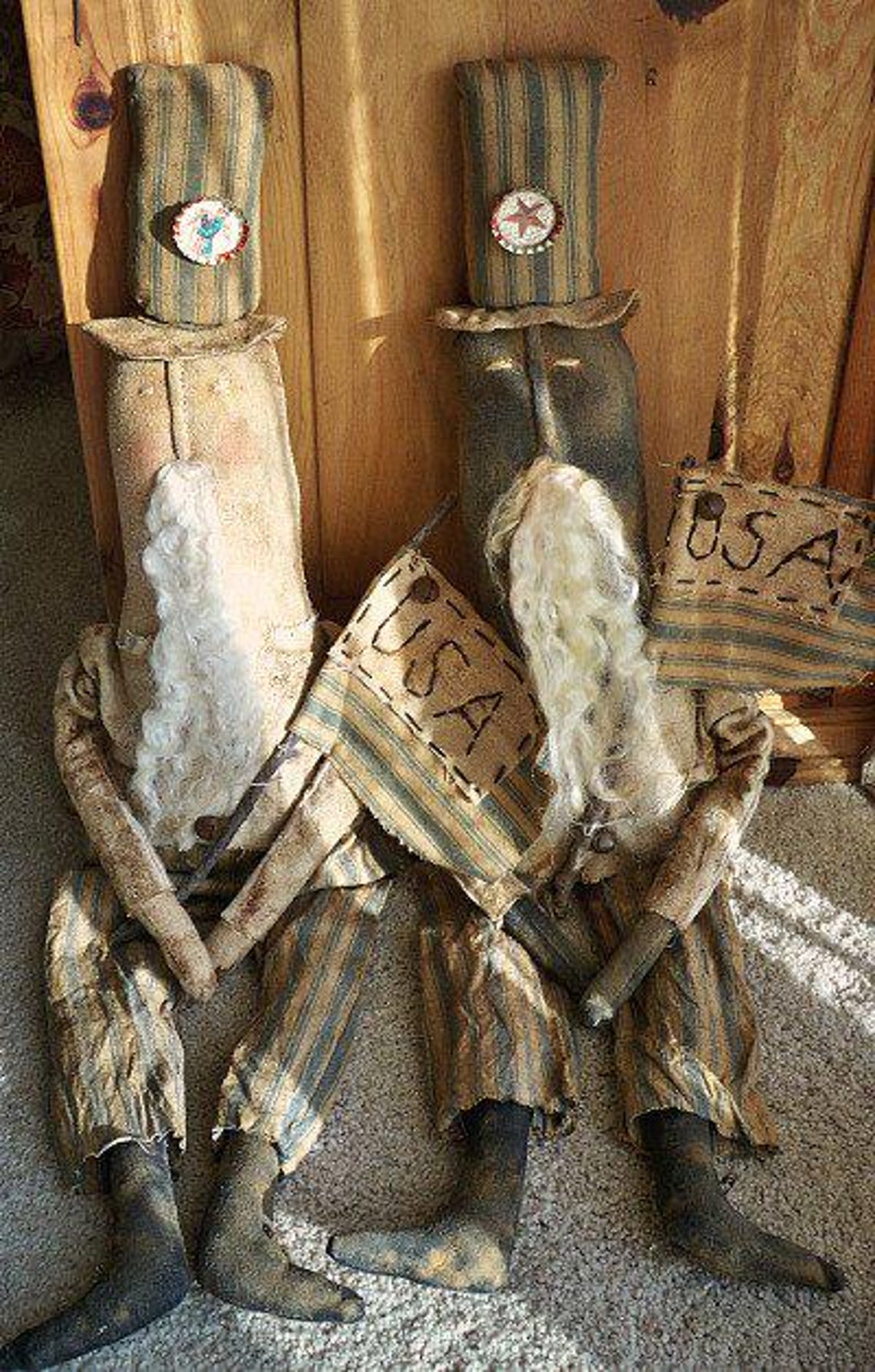 Primitive Uncle Sam E Pattern - Etsy