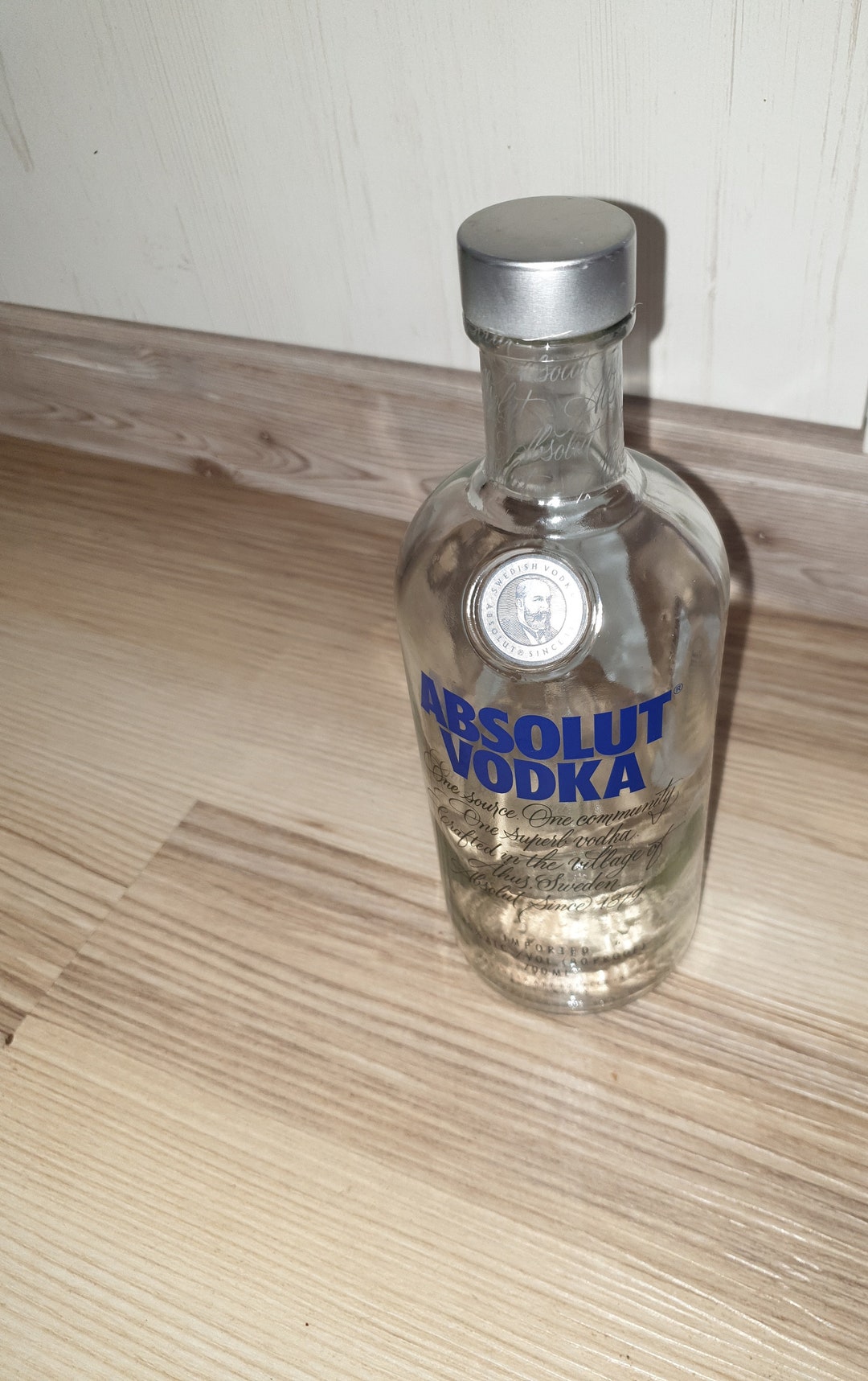 Bottle Liquor Bottle Empty Vodka 1l - Recycling, Upcycling - Crafting ...