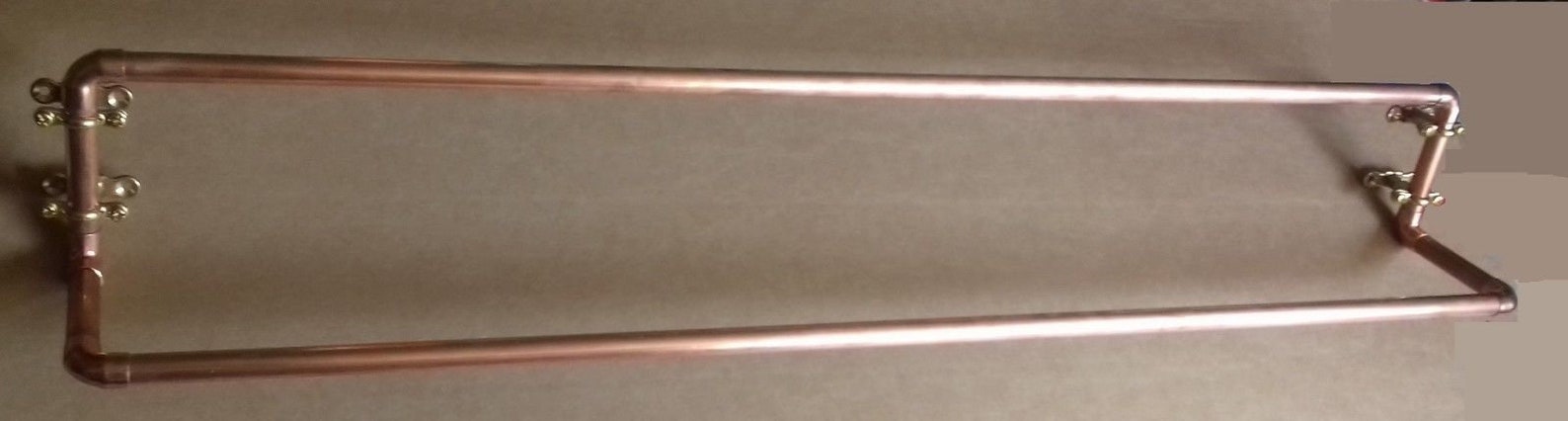 A Double Copper Pipe Towel Rail - Etsy