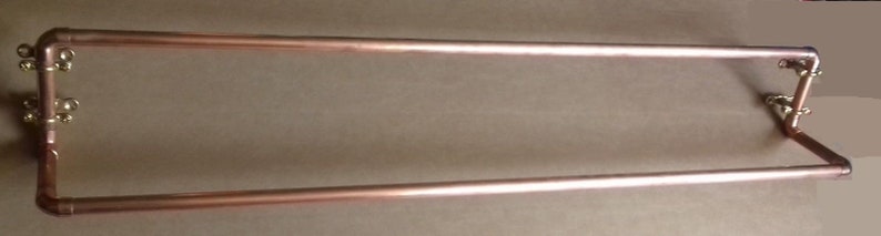 A Double Copper Pipe Towel Rail - Etsy