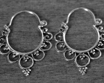 Gypsy Hoop Earring | Etsy