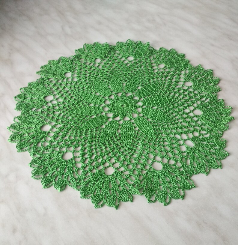 Green Doily-christmas Doily-crochet Doily-christmas Decor-gift for ...