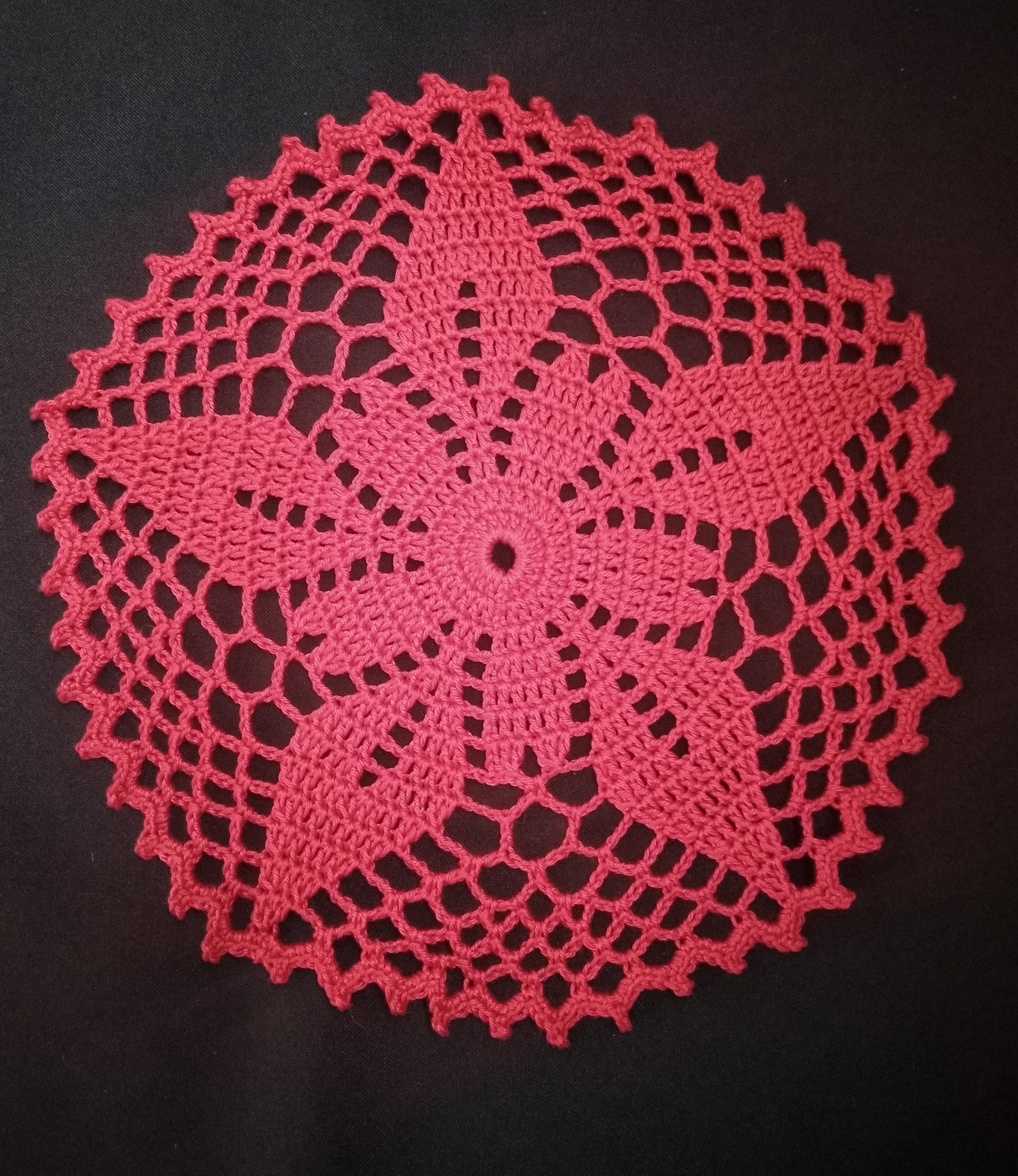 Red Doily-christmas Doily-crochet Doily-christmas Decor-gift for ...
