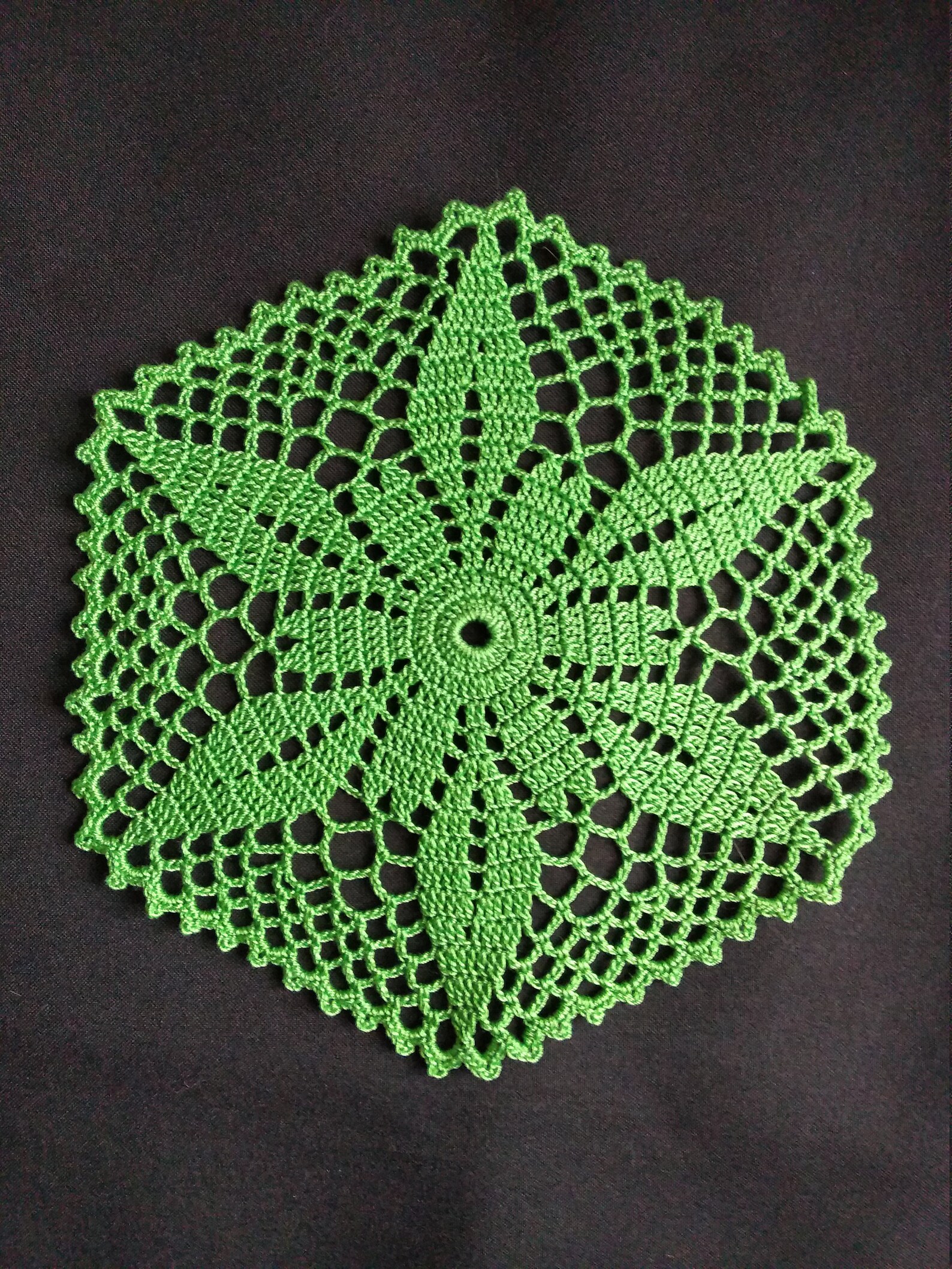 Green Doily-christmas Doily-crochet Doily-christmas Decor-gift for ...