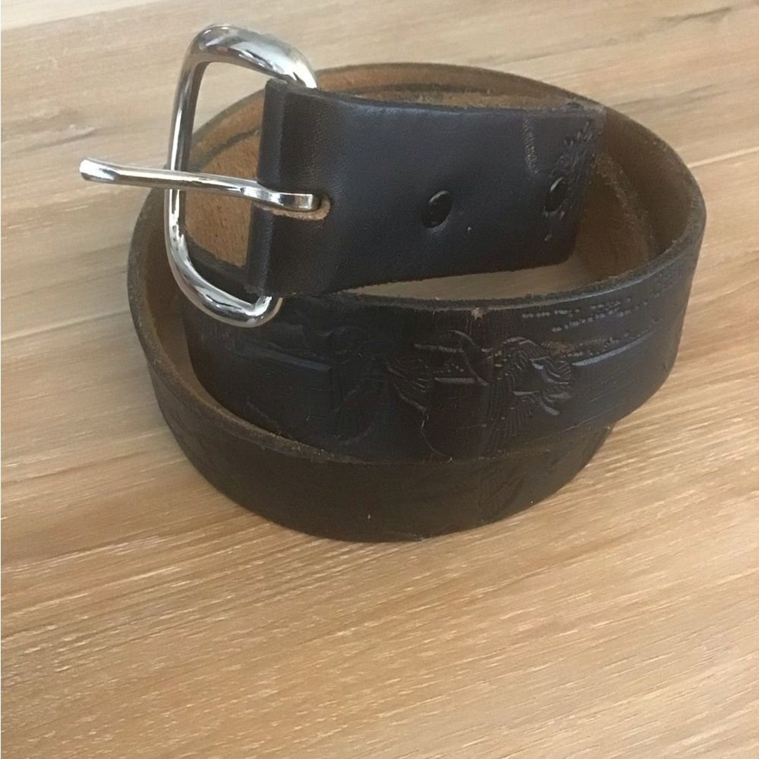 Vintage Tooled Duck Hunting Belt - Etsy