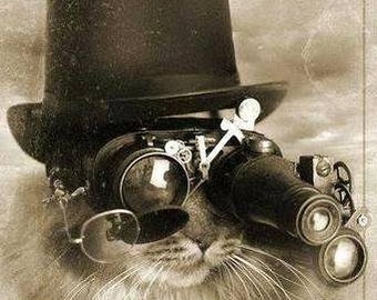 Cat steampunk | Etsy