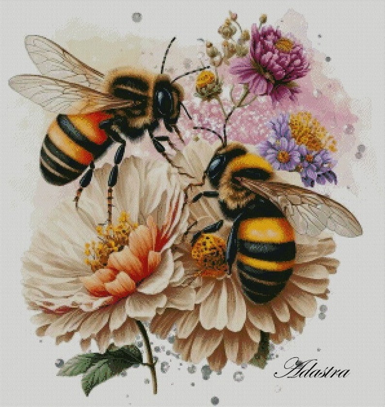 Counted Cross Stitch Pattern "bees 101" - Etsy