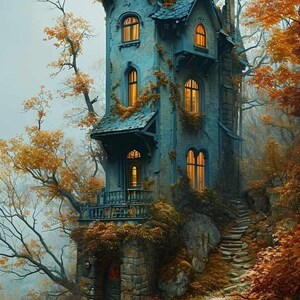 Counted Cross Stitch Pattern "a Lonely House 48" - Etsy