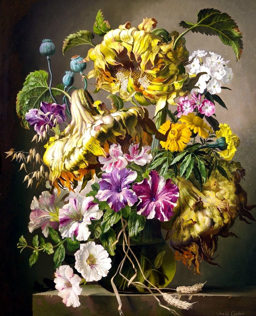 Counted Cross Stitch Pattern "end of Summer, Gerald Cooper" - Etsy