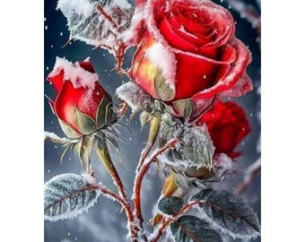 Roses Counted Cross Stitch Pattern - Etsy