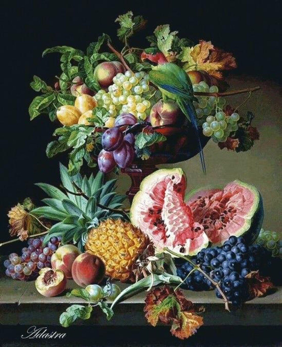 Counted Cross Stitch Pattern "still Life With Fruit 26" - Etsy