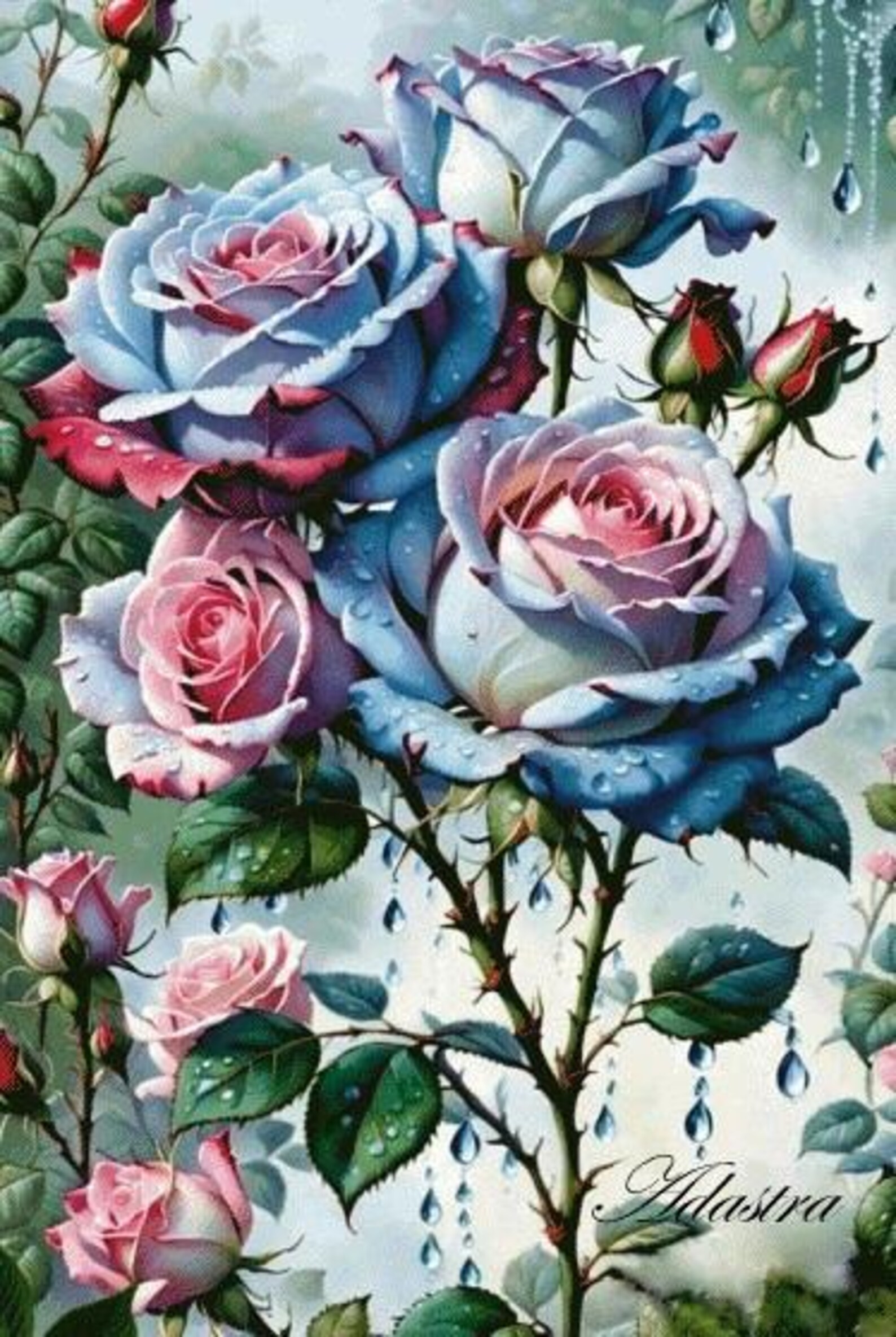 Counted Cross Stitch Pattern "roses 105" - Etsy