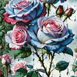 Counted Cross Stitch Pattern "roses 105" - Etsy