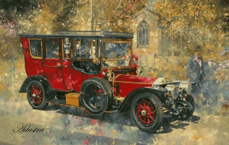 Counted Cross Stitch Pattern "retro Car 20" - Etsy