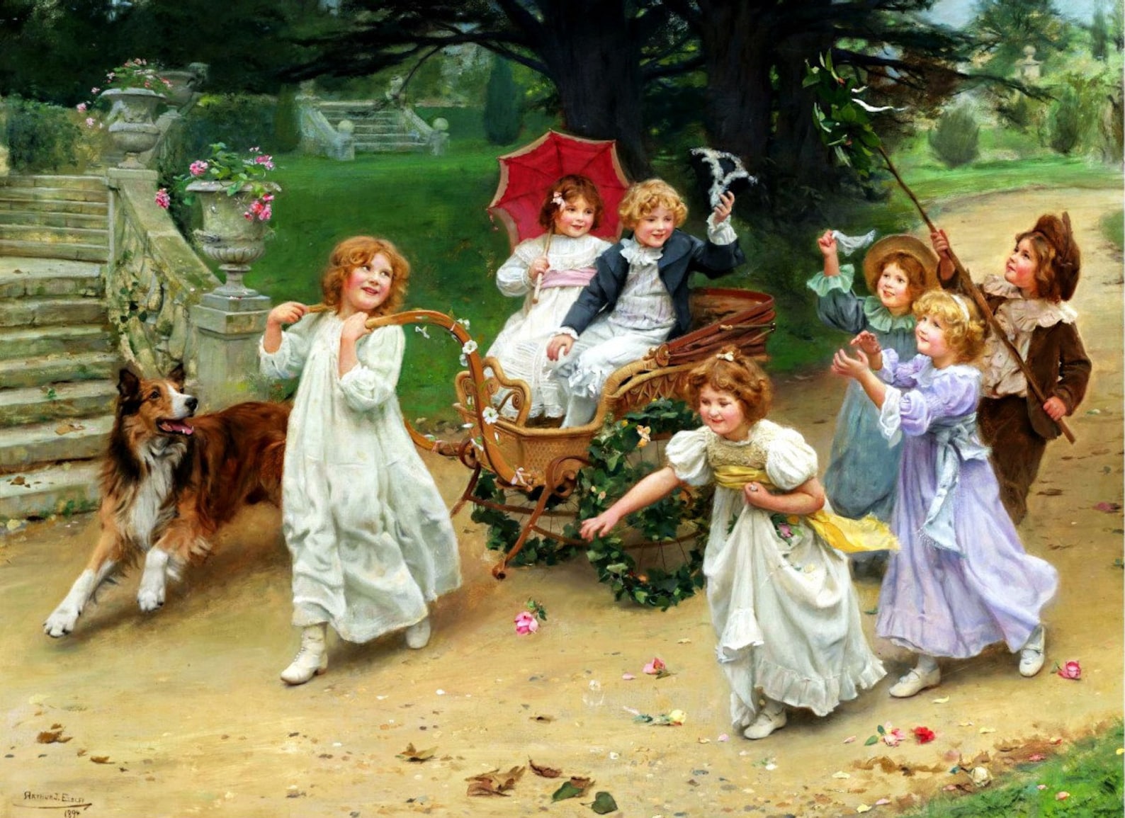 Counted Cross Stitch Pattern "royal Procession, Arthur John Elsley" - Etsy