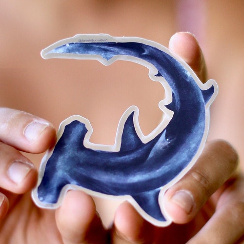 Holographic Skeleton Shark Sticker Shark Sticker Skeleton - Etsy