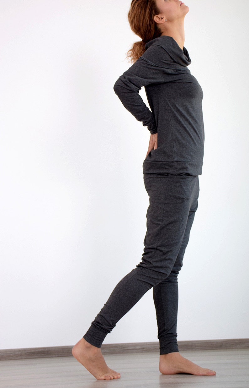 Pajamas set Gray pajamas Pajamas for women Handmade | Etsy