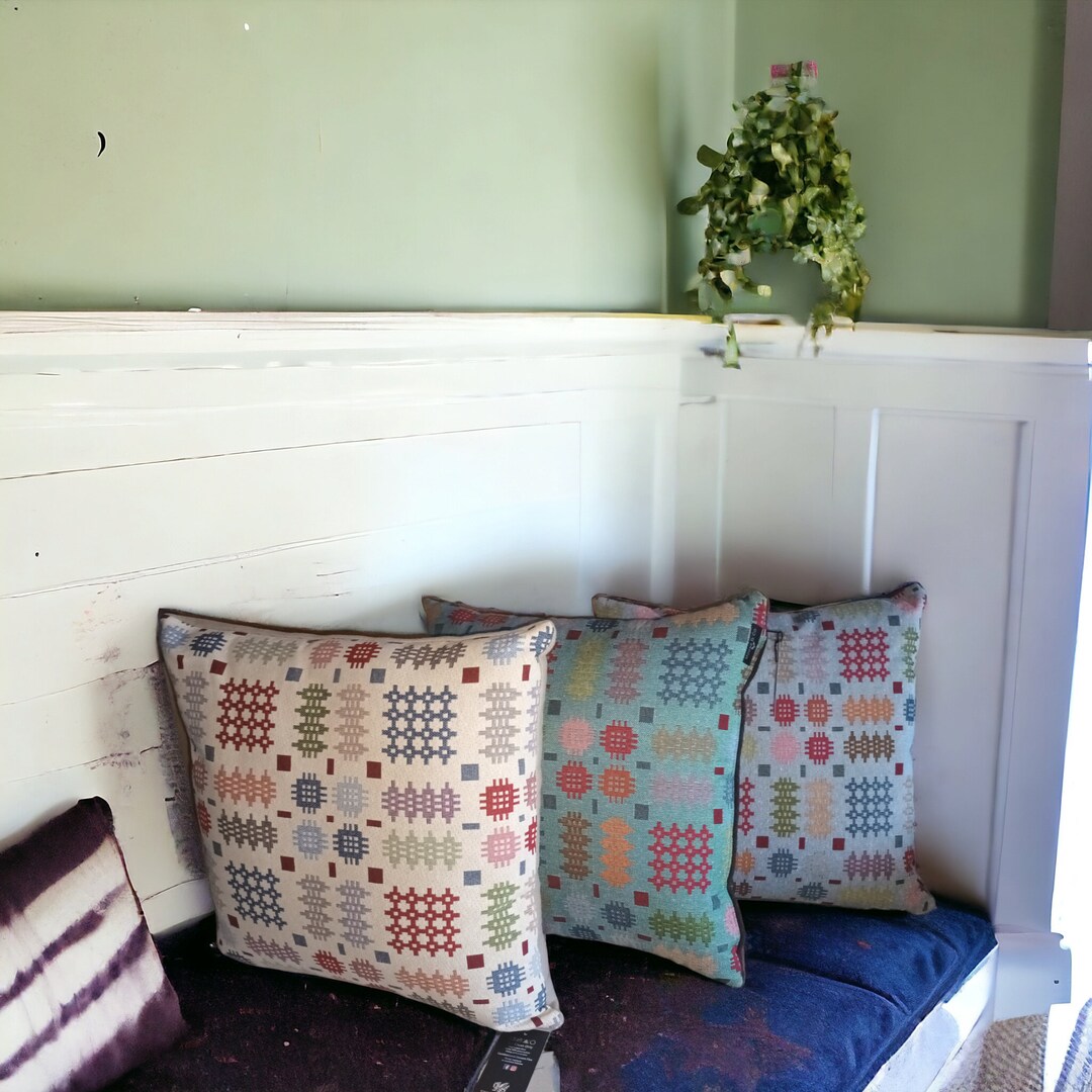 Welsh Tapestry Cushion Cover: Handmade Heritage Pillow - Etsy UK